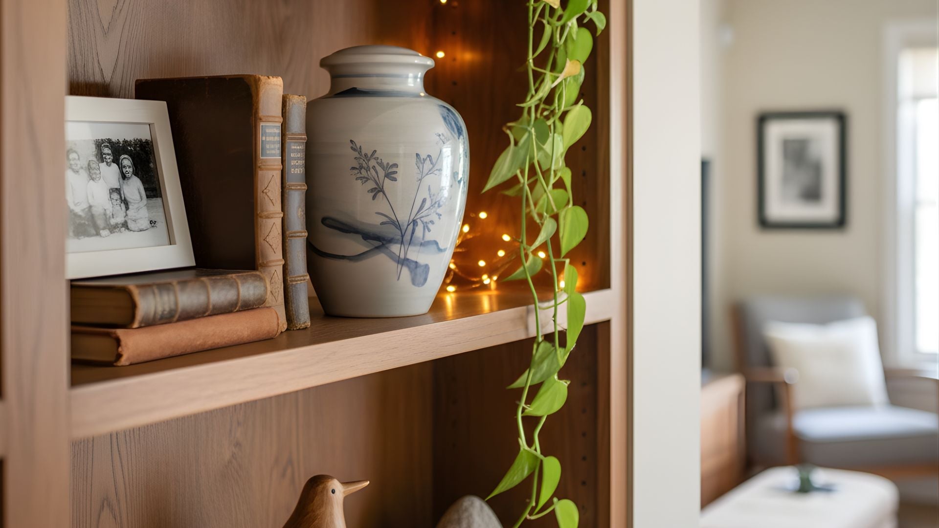 10 Creative Ways to Display an Urn on a Bookshelf (That Still Feels Li ...
