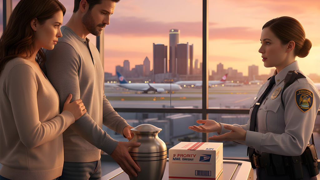Flying or Shipping Ashes From Michigan (2026): TSA Rules, USPS Shippin ...