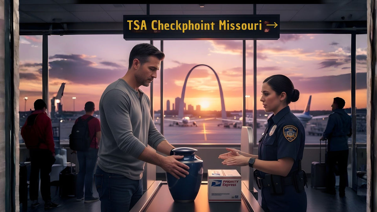 Flying or Shipping Ashes From Missouri (2026): TSA Rules, USPS Shippin ...