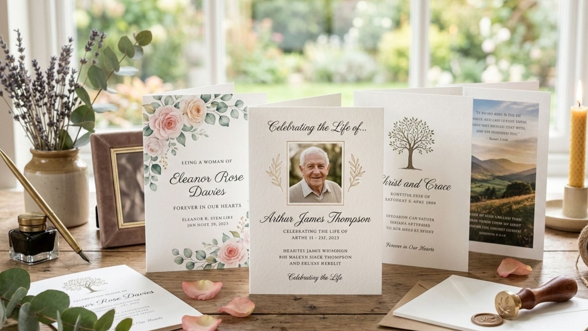 Funeral Memorial Cards: Creative Design Ideas, Wording Examples, and P ...
