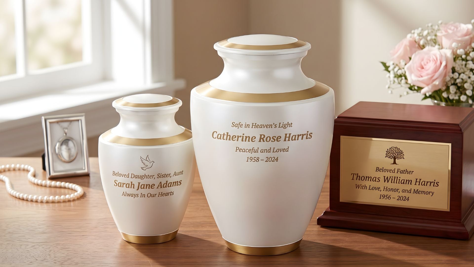 Personalized Cremation Urn Ideas for Mom (With Engraving Examples ...