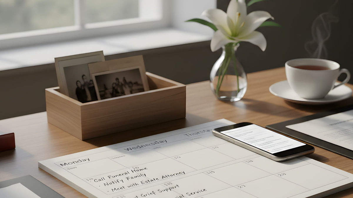 A Simple “Next Steps” Timeline for the First Week After a Death (What ...