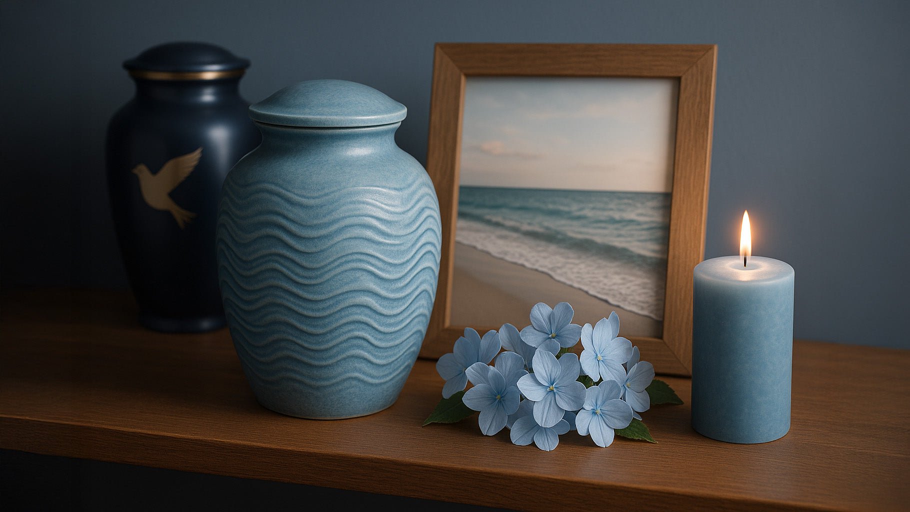 Blue Cremation Urns: Designing a Calm, Ocean-Inspired Memorial ...