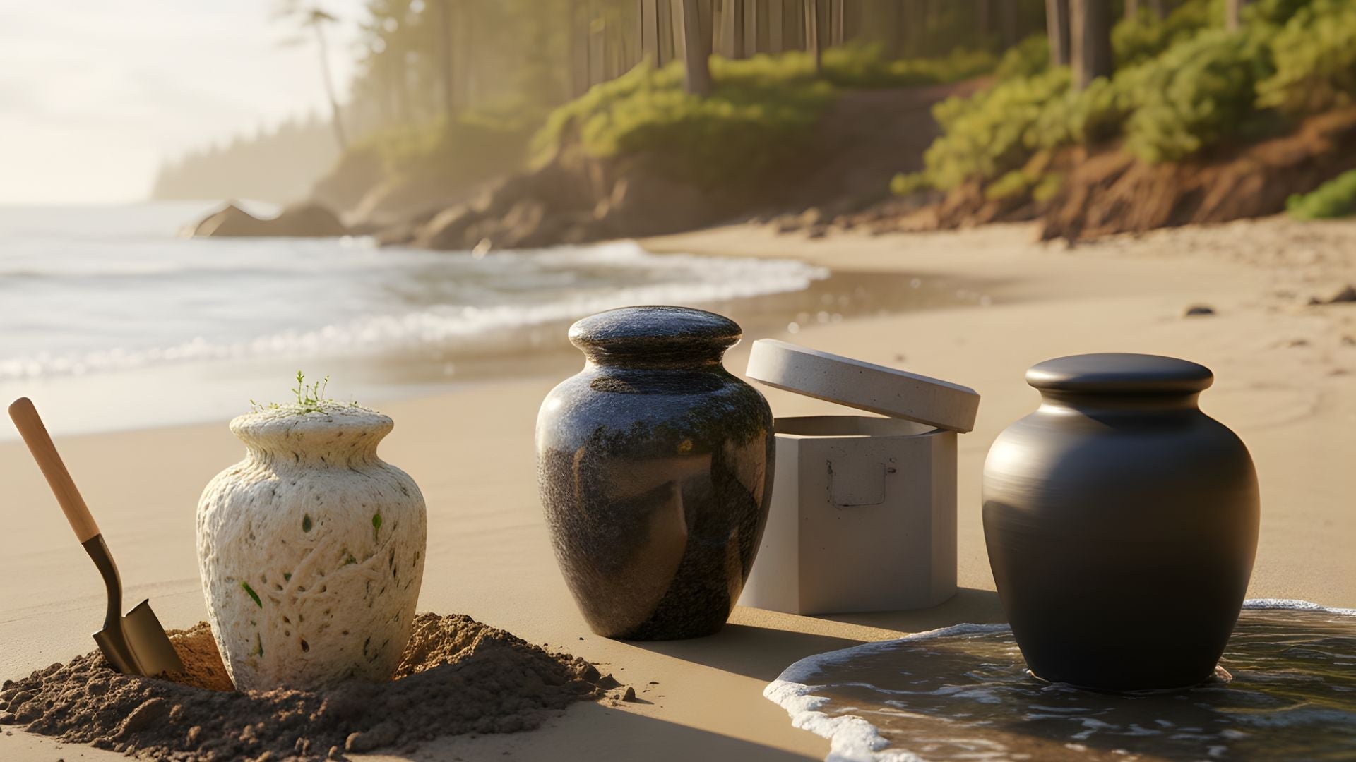 Can You Bury a Cremation Urn? Best Materials for Ground Burial, Vaults ...