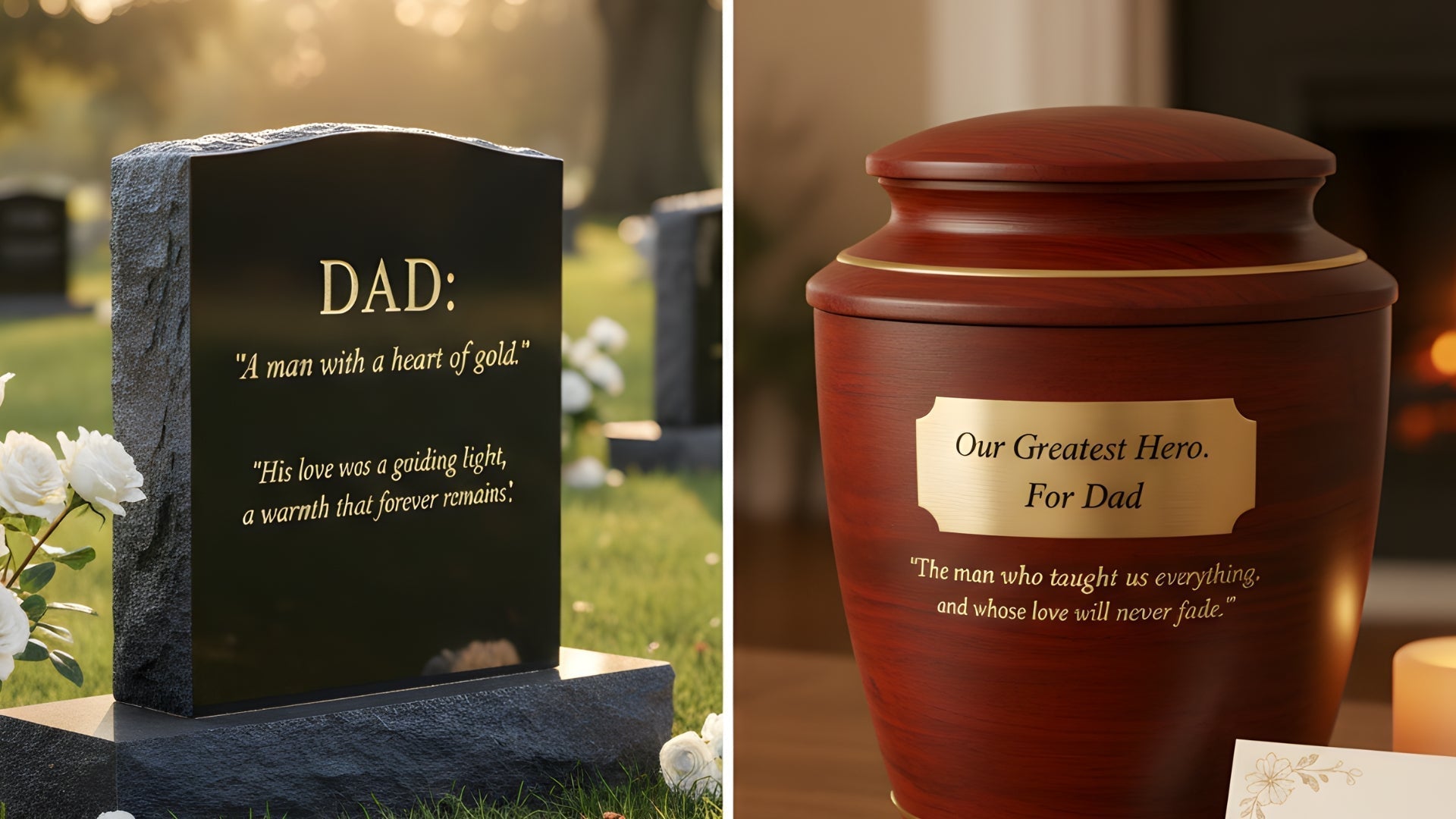 Comforting Quotes for When a Loved One Dies (Plus Urn & Headstone Insc ...