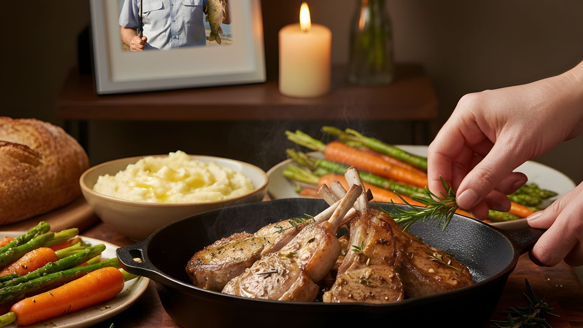 Cooking a Comfort Meal in Someone’s Memory: Simple Lamb Chop Dinner Id ...