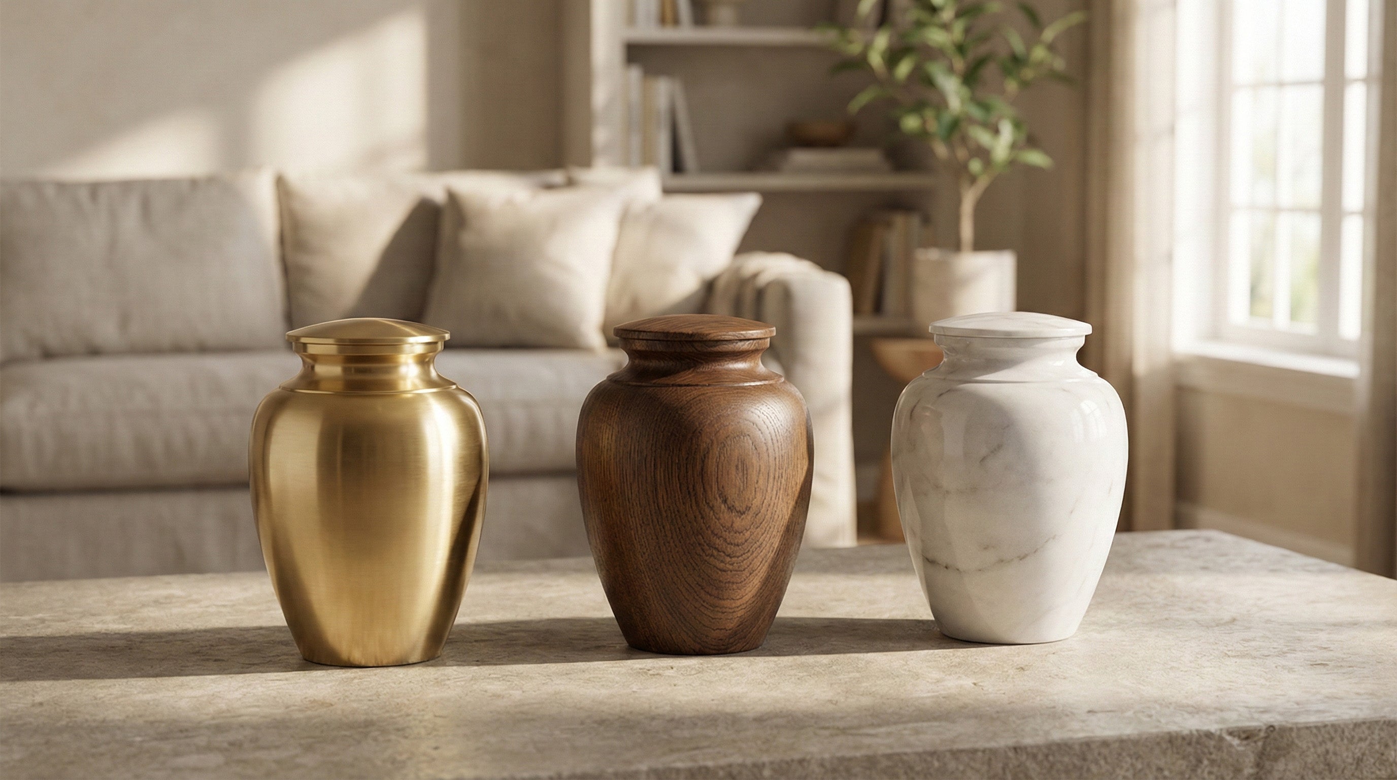 Cremation Urn Materials Guide: Metal, Wood, Ceramic, Stone, and Biodeg ...