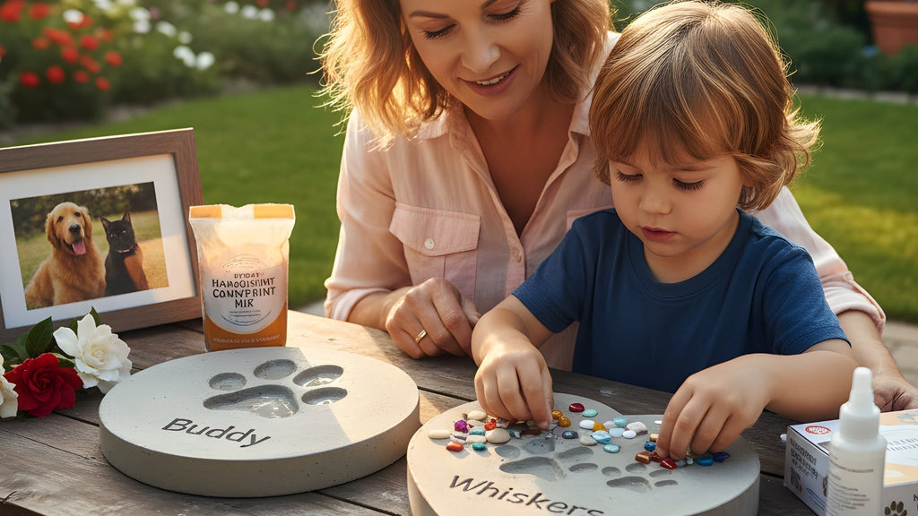 DIY Pet Memorial Stones: Concrete Kits, Handprints, and Weatherproof F ...