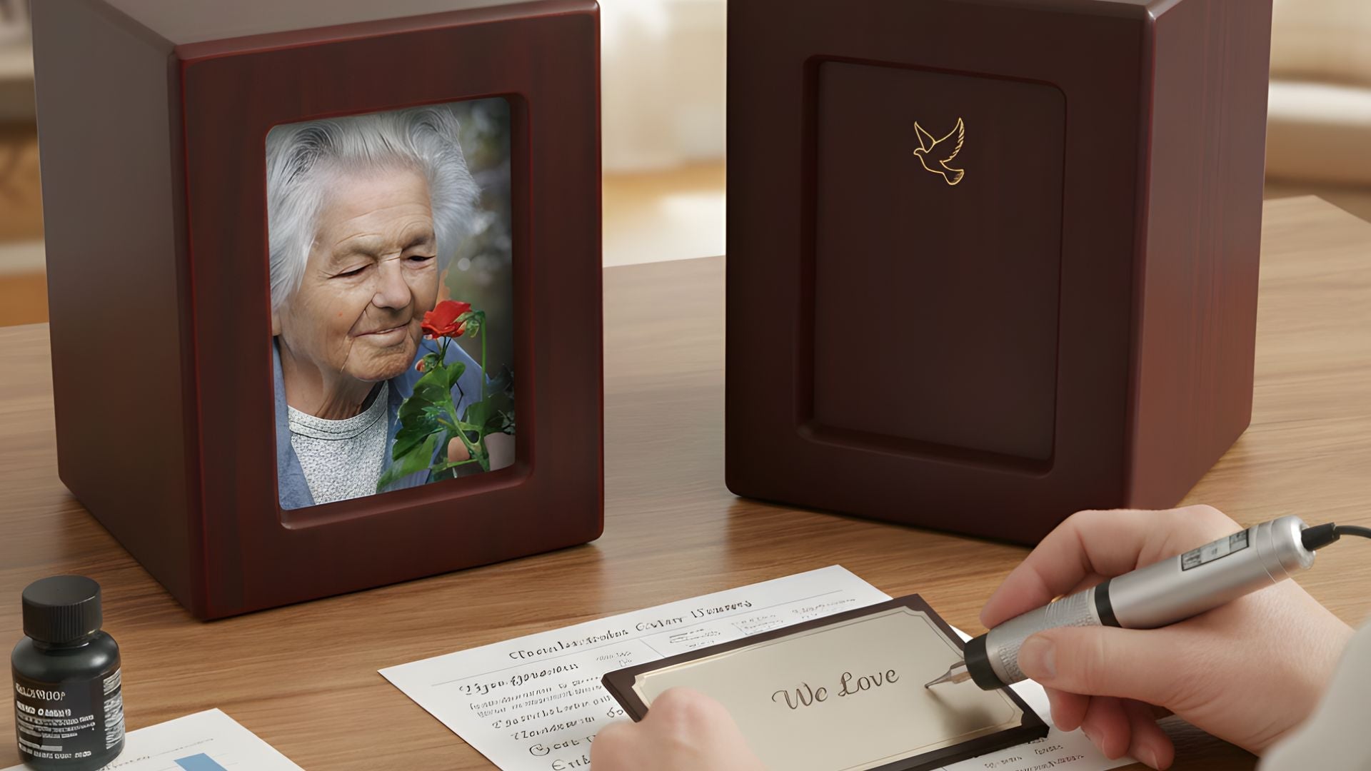 Engraved & Personalized Cremation Urns: Engraving Methods, Photo Optio ...