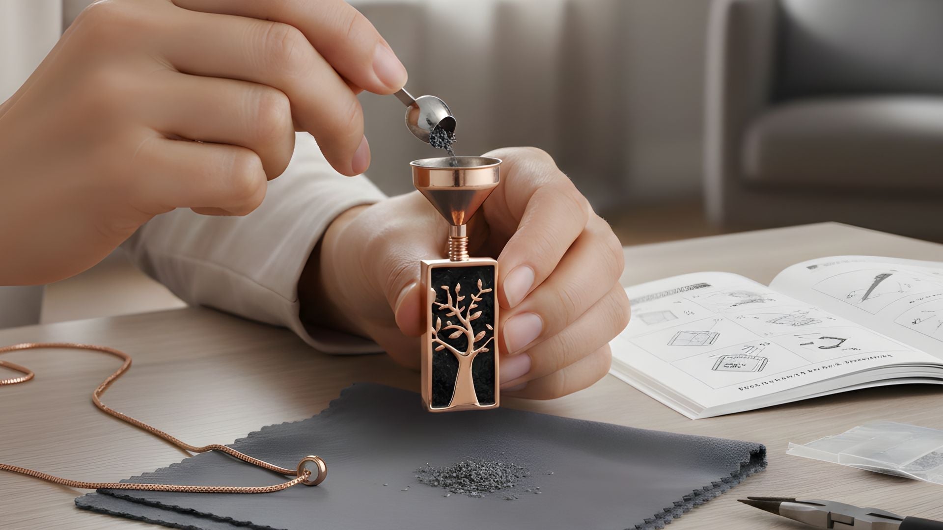 Filling Ash Jewelry at Home: A Careful Method That Avoids Spills ...