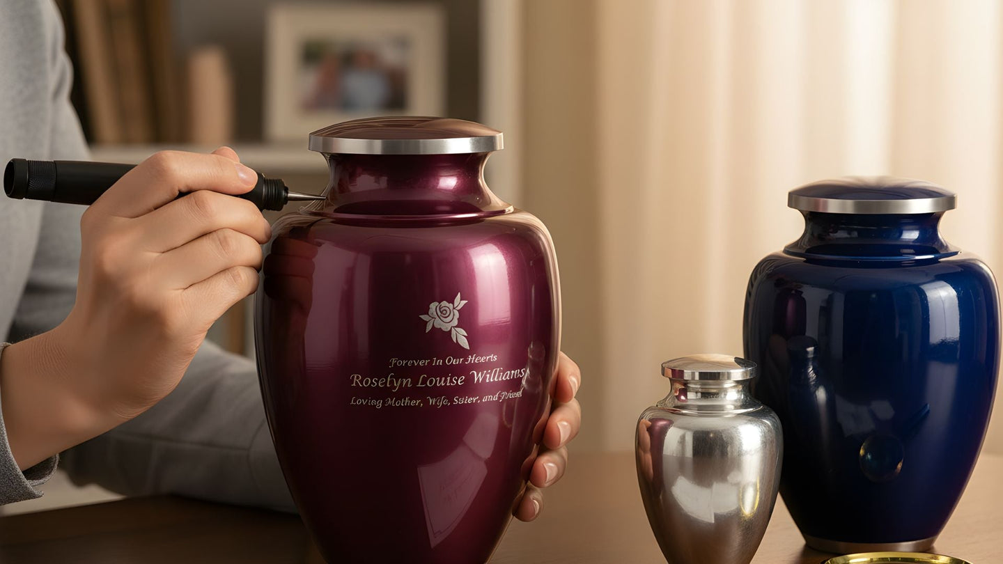 Final Messages to Engrave on a Custom Urn: Short Quotes, Names & Dates ...