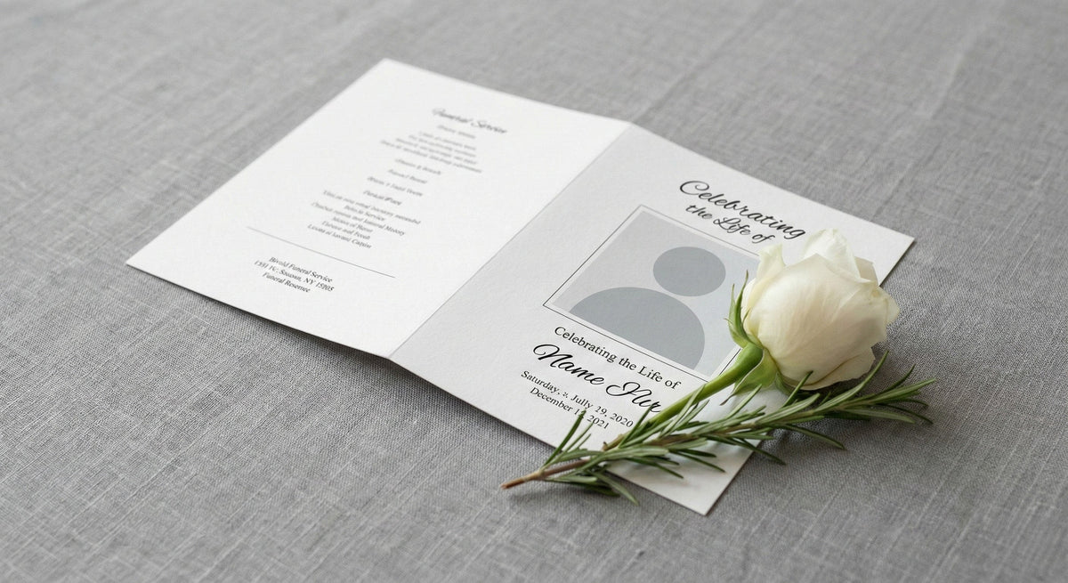 Funeral Program Examples: Order of Service Layout, Wording, and Templa ...