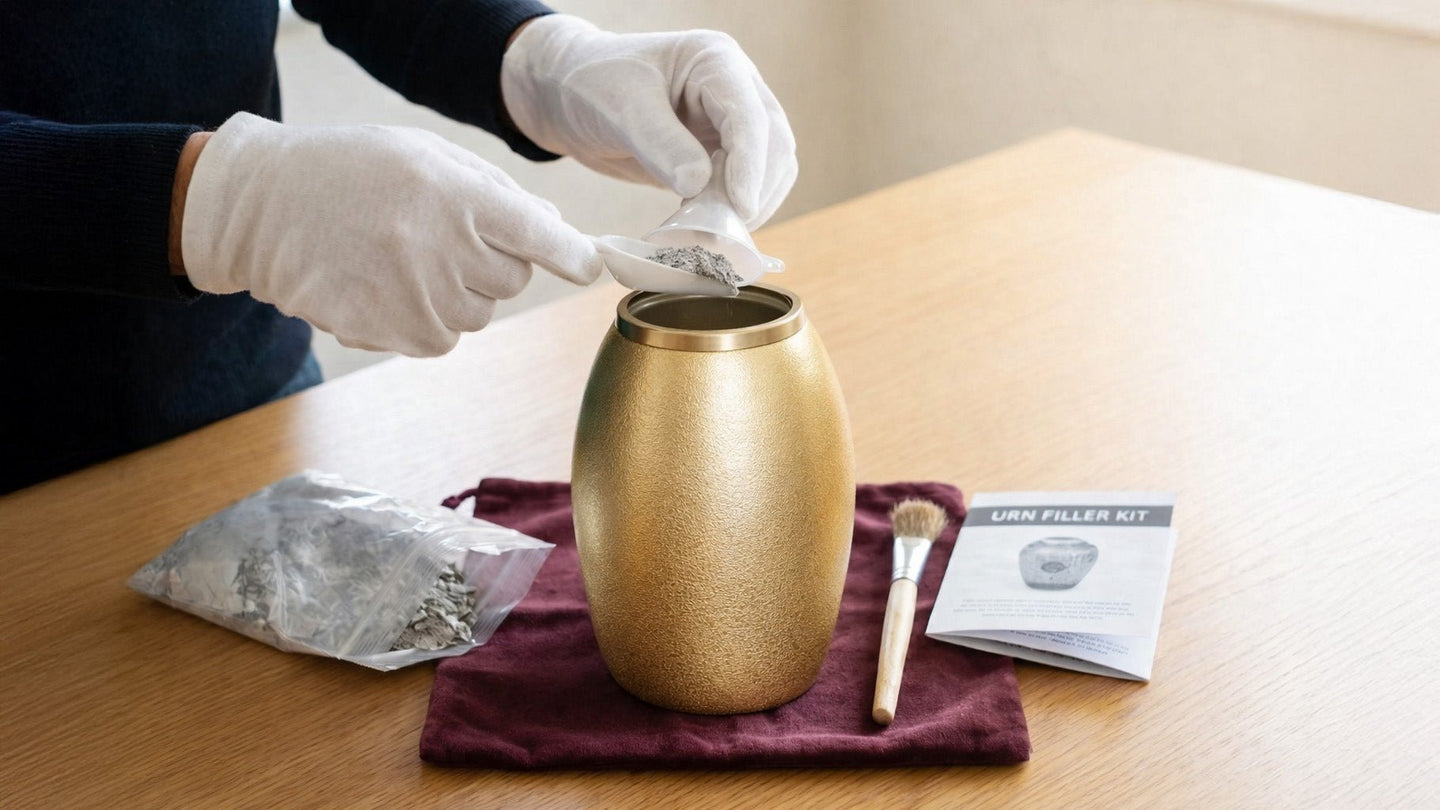 How to Fill a Cremation Urn (and What an “Urn Filler” Is): Tools, Tips ...