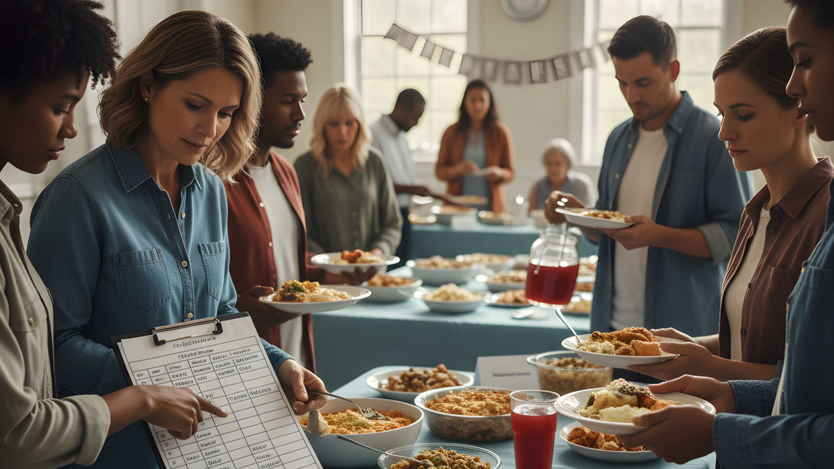 How to Organize a Funeral Potluck: Sign-Ups, Food Safety, Labels, and ...
