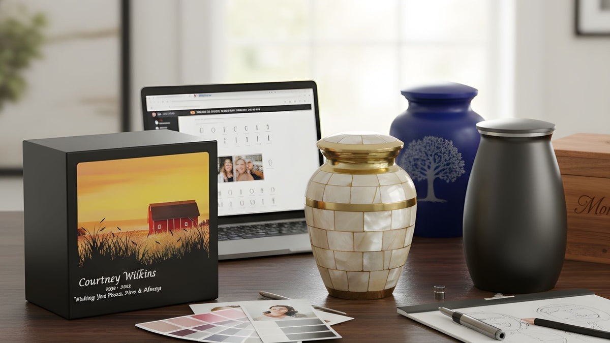 How to Personalize a Cremation Urn: Engraving, Photos, Colors & Custom ...