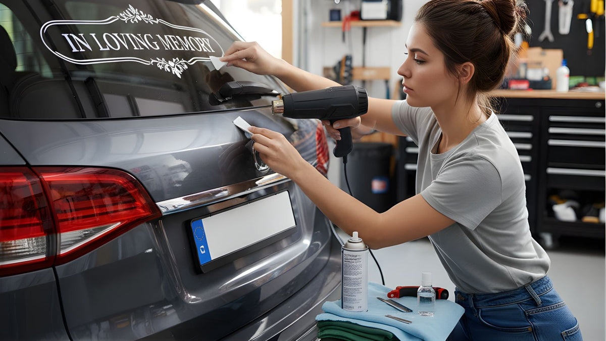 How to Remove Memorial Car Decals Safely: Vinyl Stickers, Window Lette ...