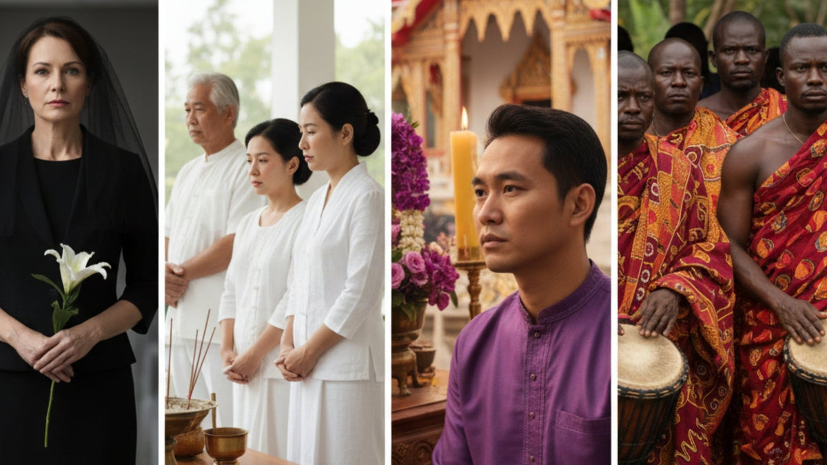 Mourning Colors Around the World: Meanings of Black, White, Purple, an ...