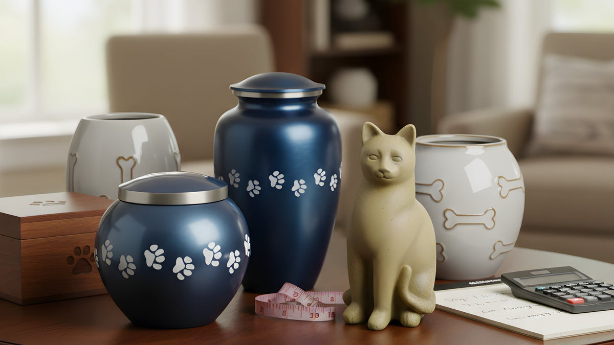 Pet Urn Size Guide: How to Choose the Right Capacity for Dogs and Cats ...