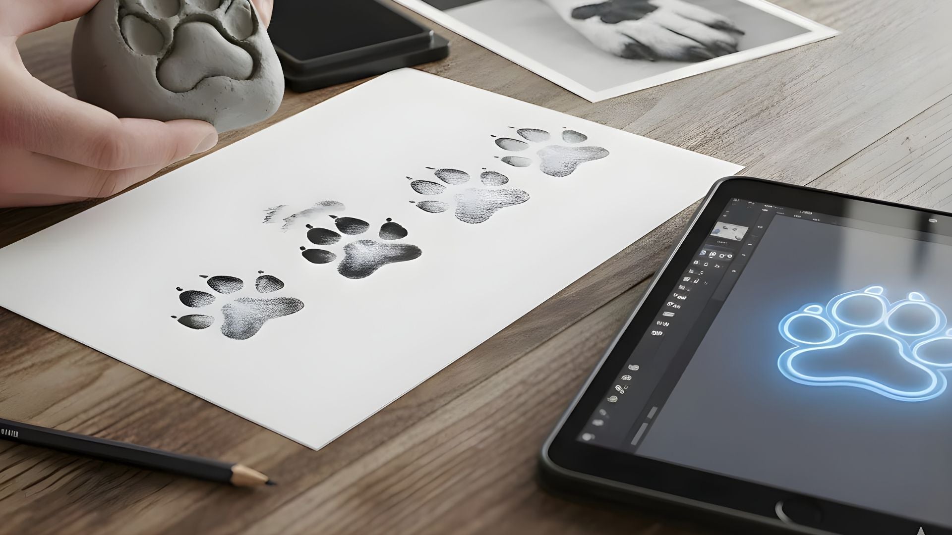 How to Create a Clean Paw Print Tattoo Stencil | Funeral.com, Inc.