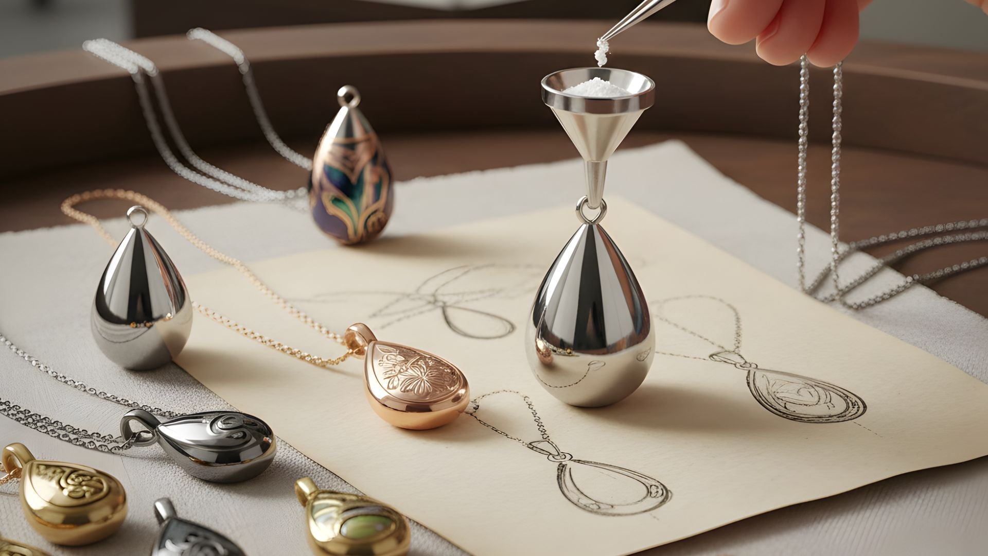 Teardrop Cremation Necklace Guide: Styles, Materials, and How Much Ash ...