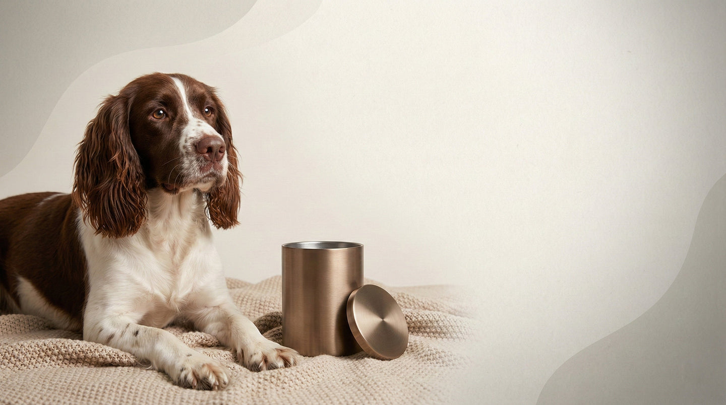 Urn Size for an English Springer Spaniel: Cubic Inches Guide (Medium v ...