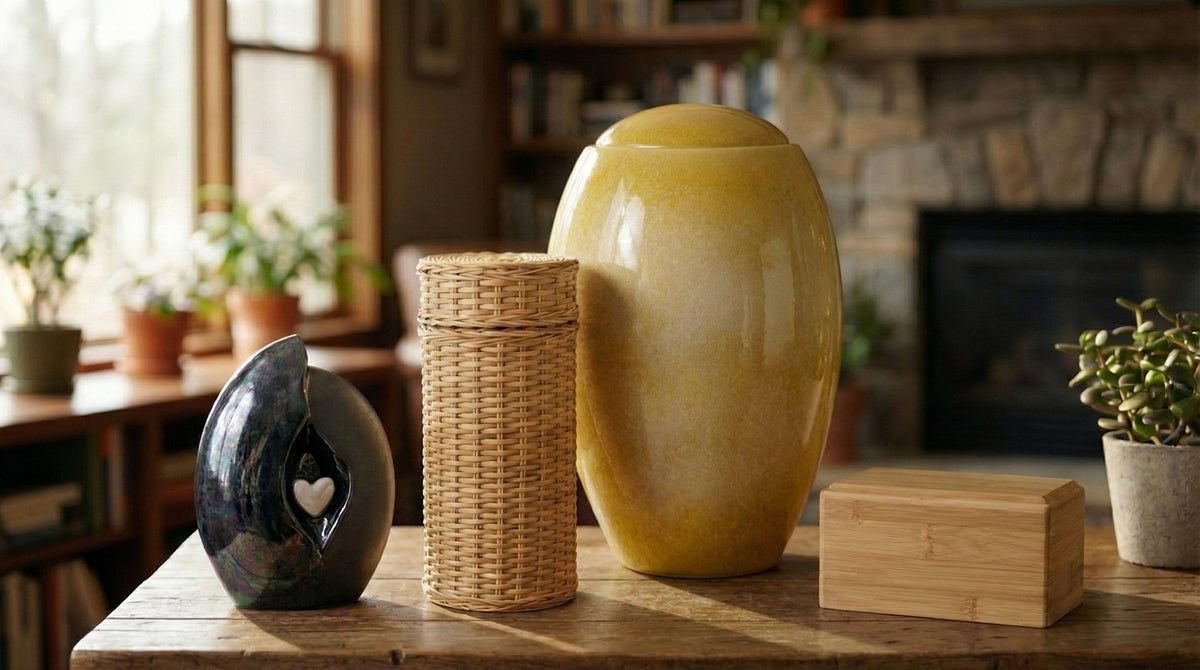 ¿Qué materiales para urnas duran más? Metal, madera, cerámica o biodeg ...