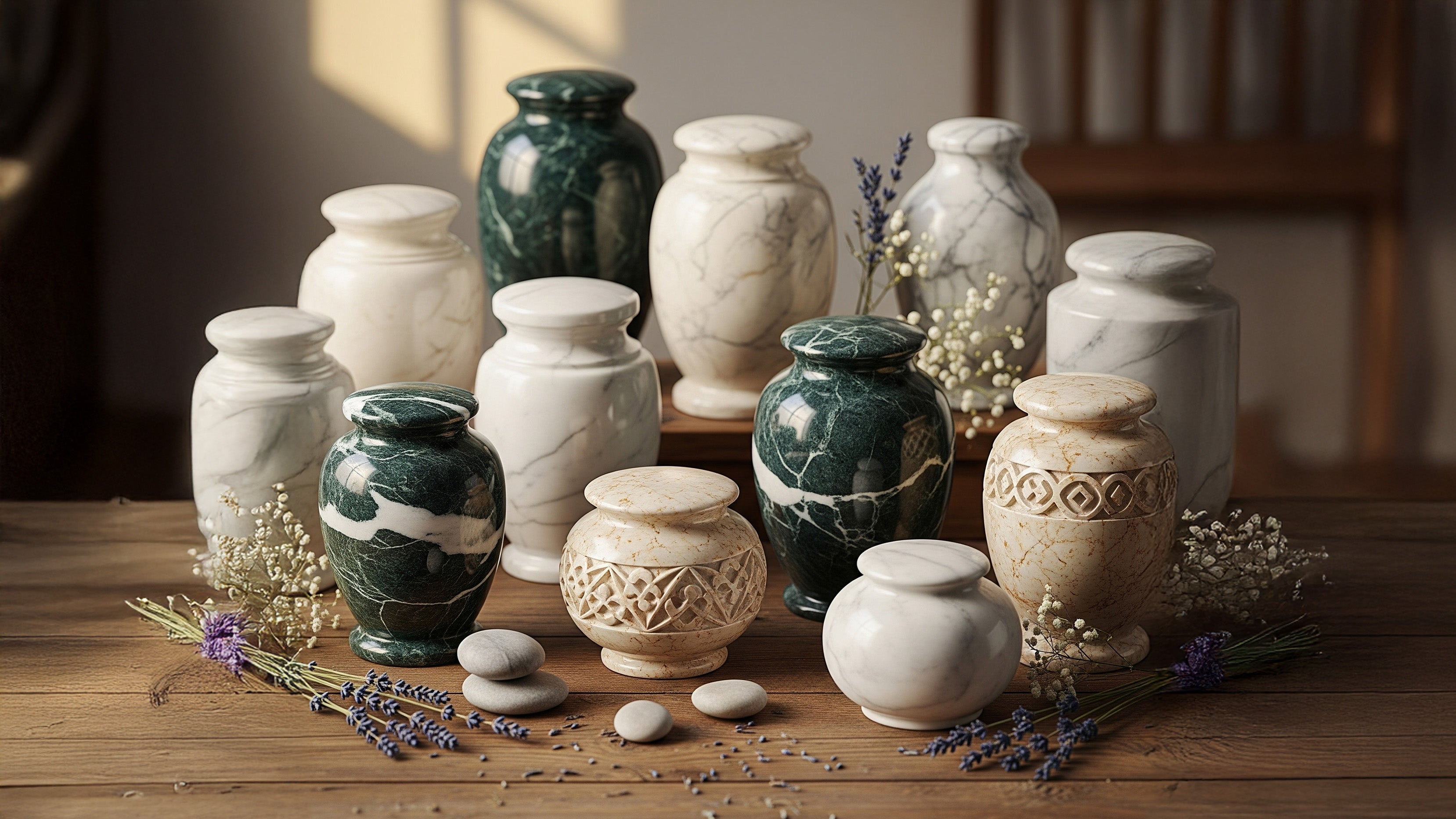 Marble Cremation Urns for Ashes | Timeless Memorial Urns | Funeral.com ...