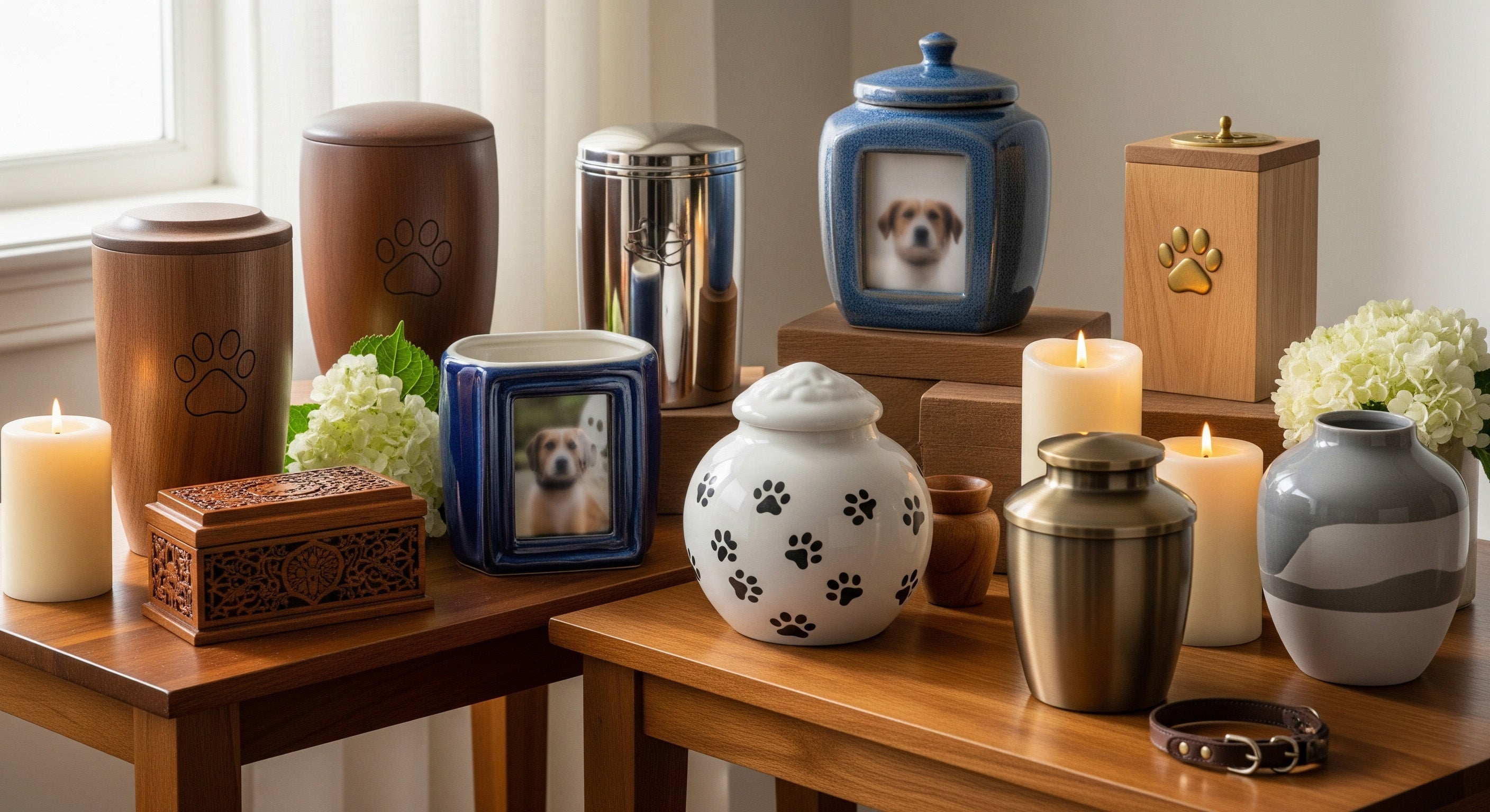 Dog Cremation Urns for Ashes | Personalized Pet Memorials | Funeral.com ...