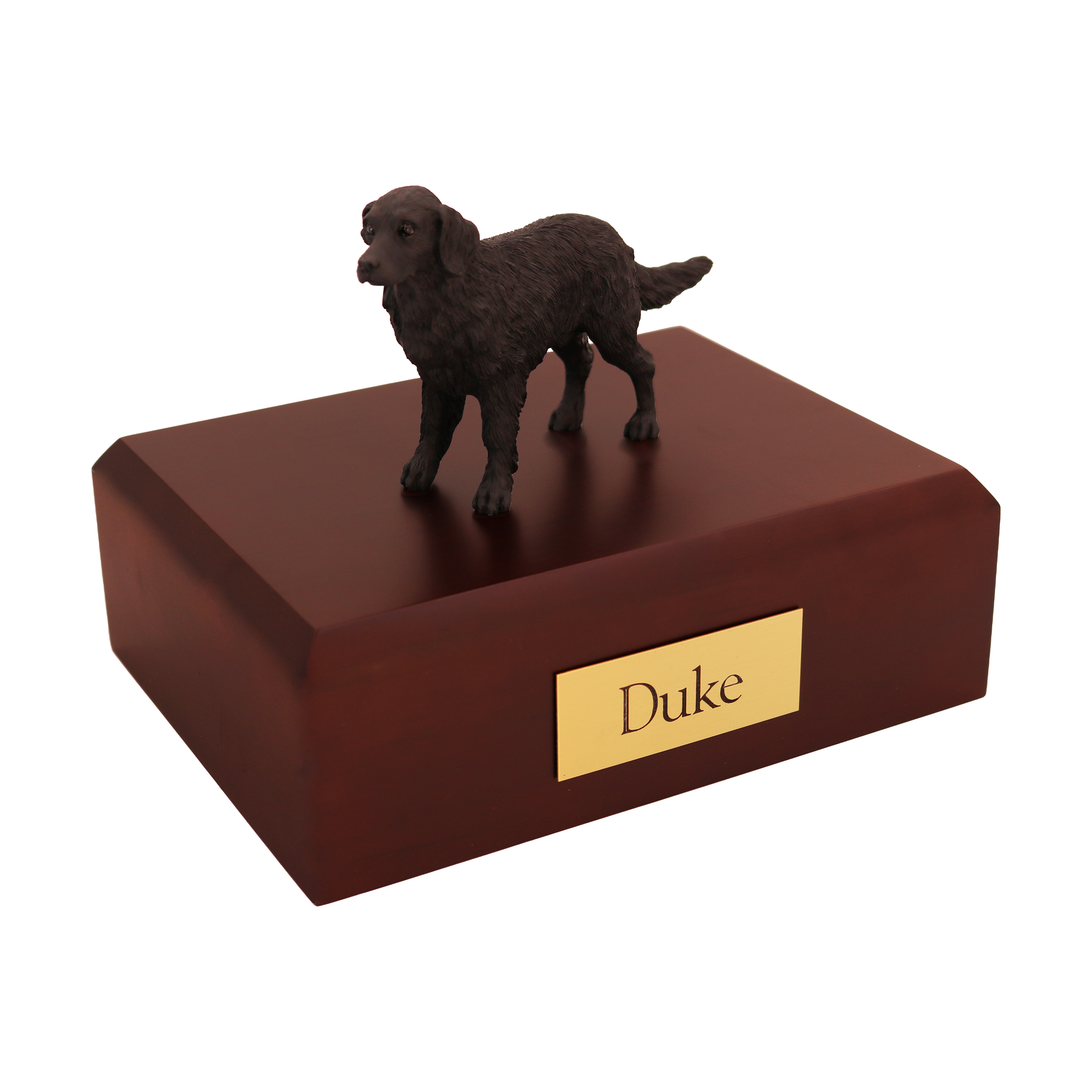 Flat Coated Retriever Memorial Urn | Lifelike Figurine Design | Funeral ...