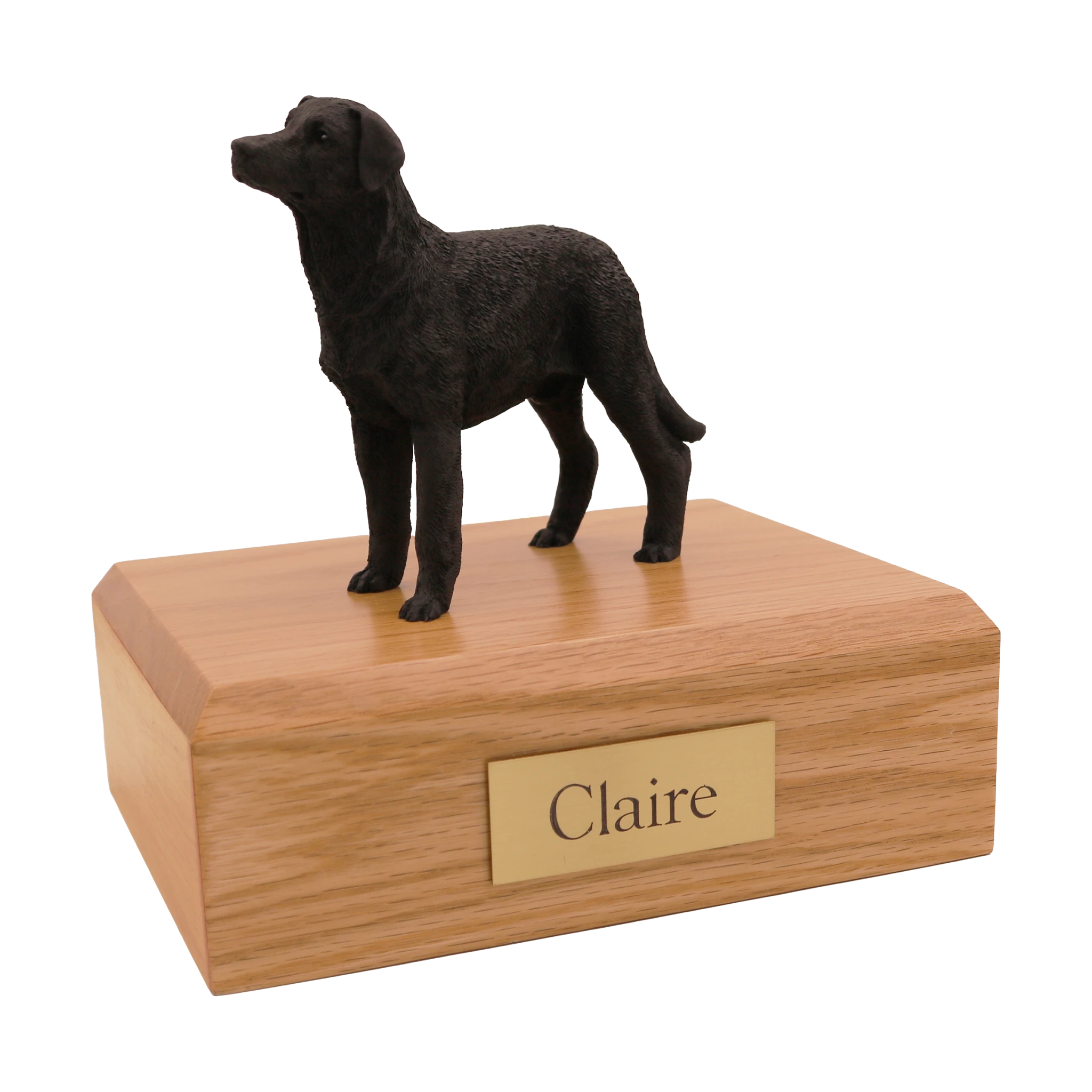 Labrador Figurine Cremation Urn | Personalized Hardwood Memorial ...