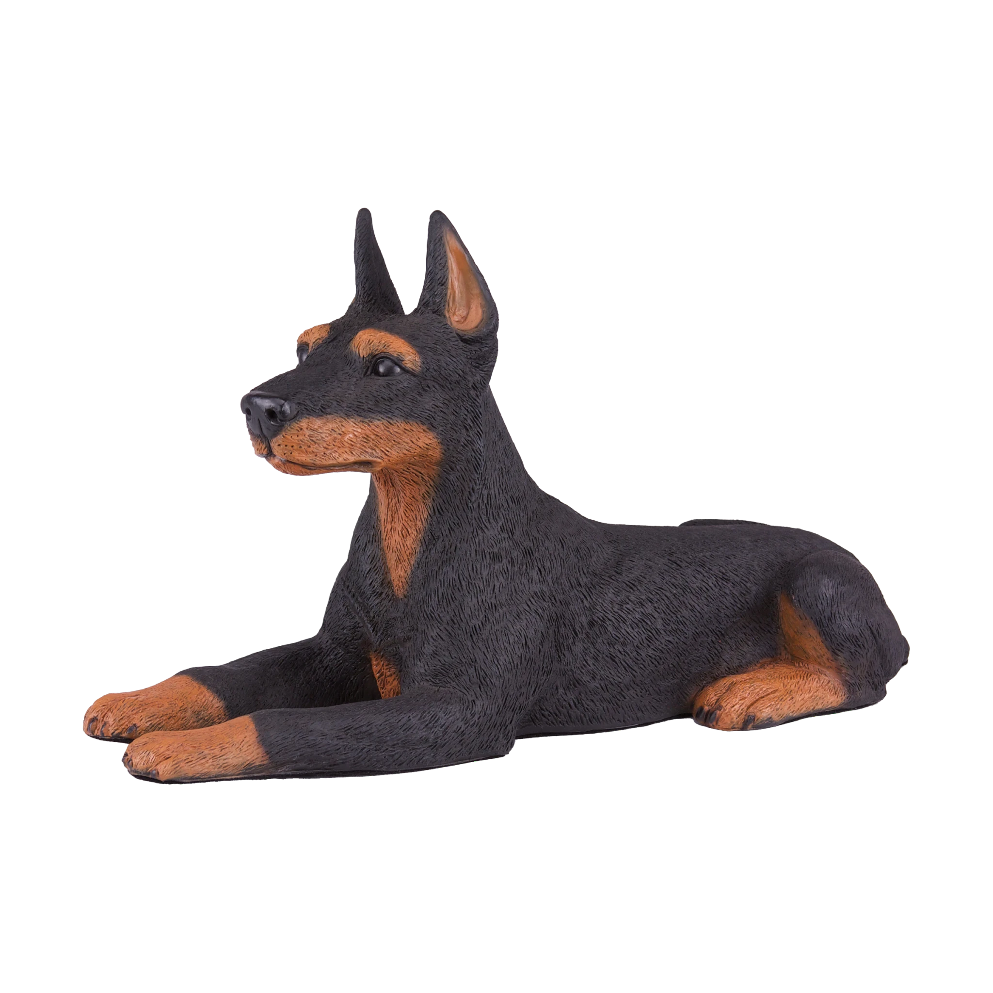 Black & Tan Doberman Figurine Urn | Extra Large Resin | Funeral.com, Inc.