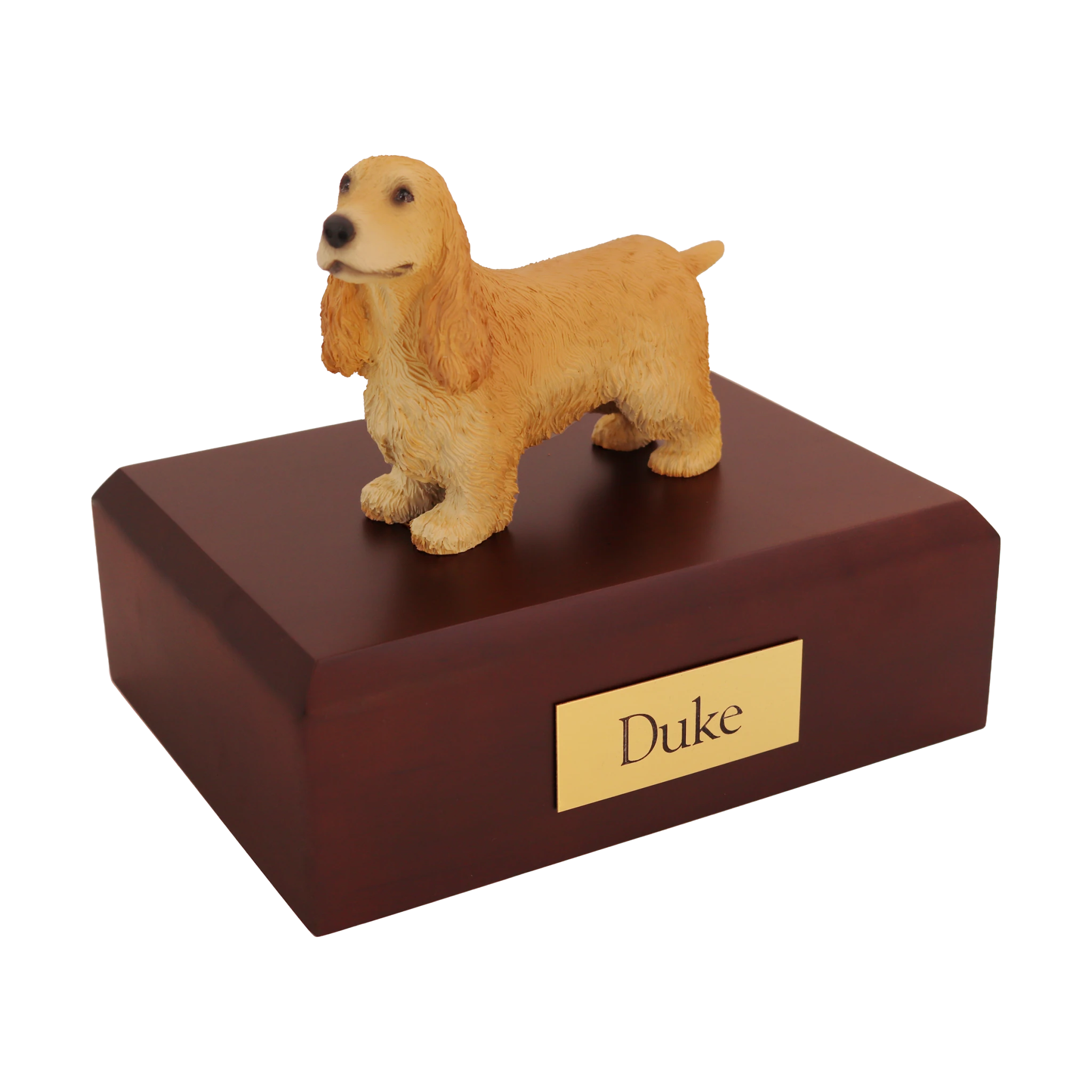 English Cocker Spaniel Pet Urn | Resin Figurine Memorial Keepsake ...