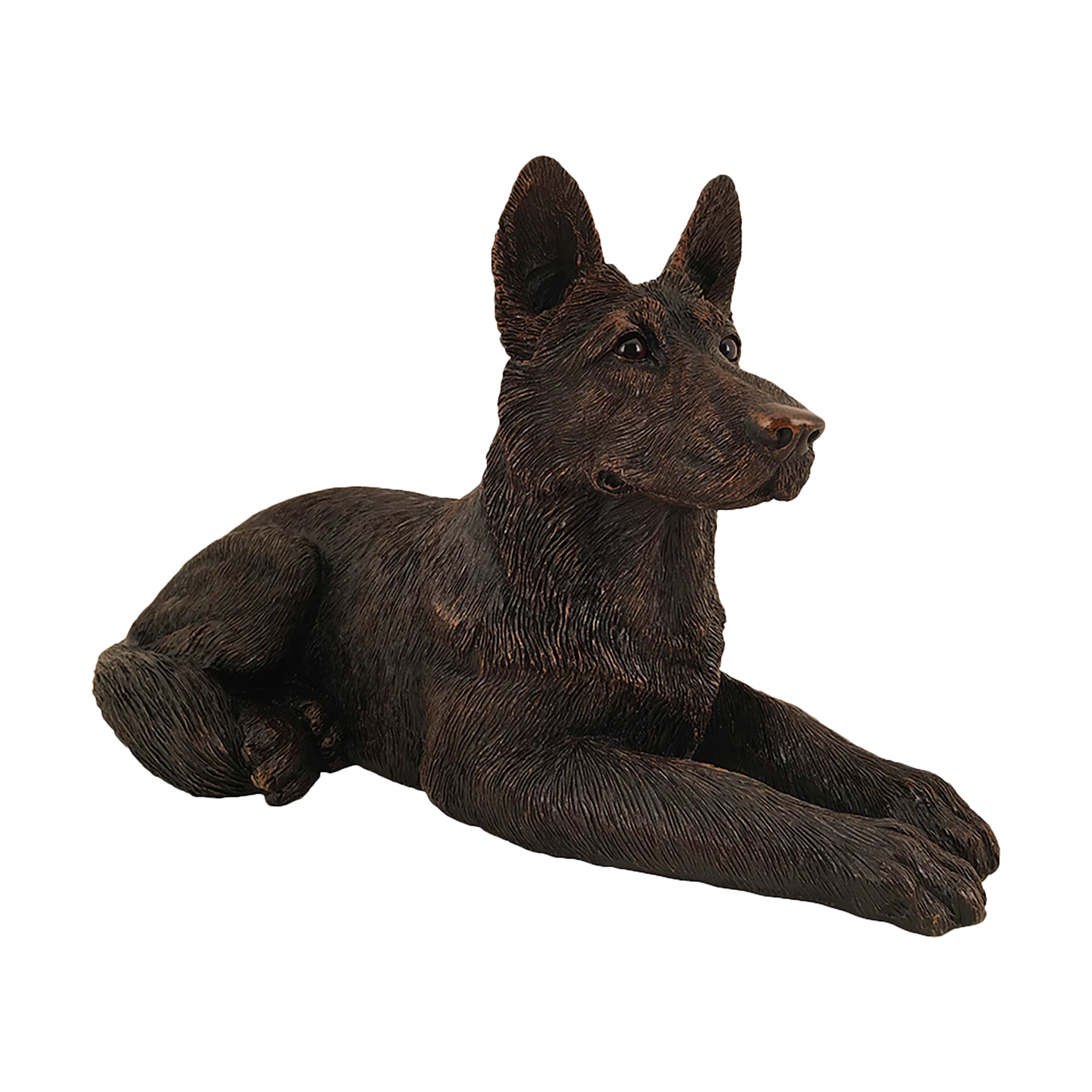 Bronze German Shepherd Pet Urn | 100 cu in Resin Figurine | Funeral.com ...