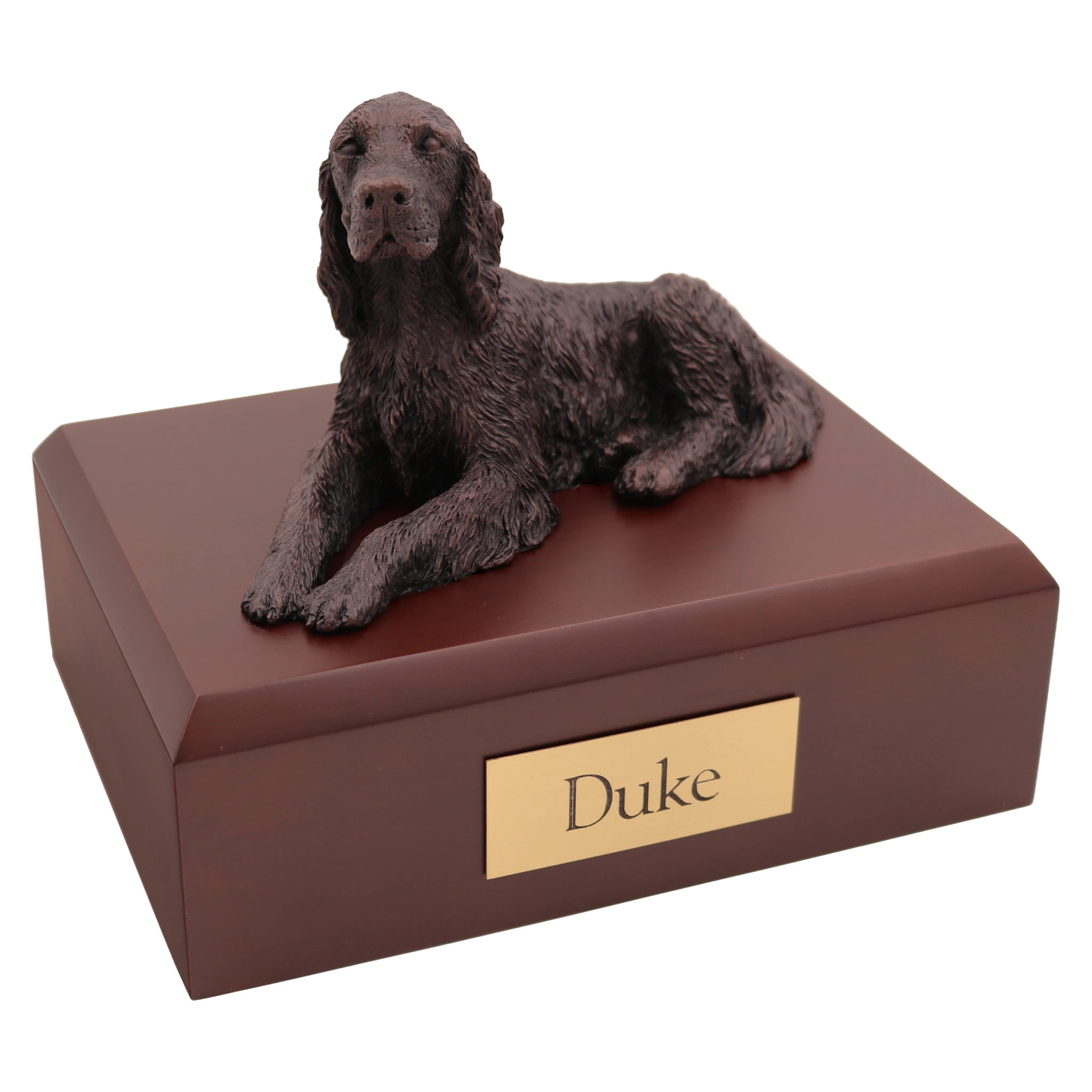 Bronze Irish Setter Figurine Pet Urn | Handcrafted Resin Memorial ...