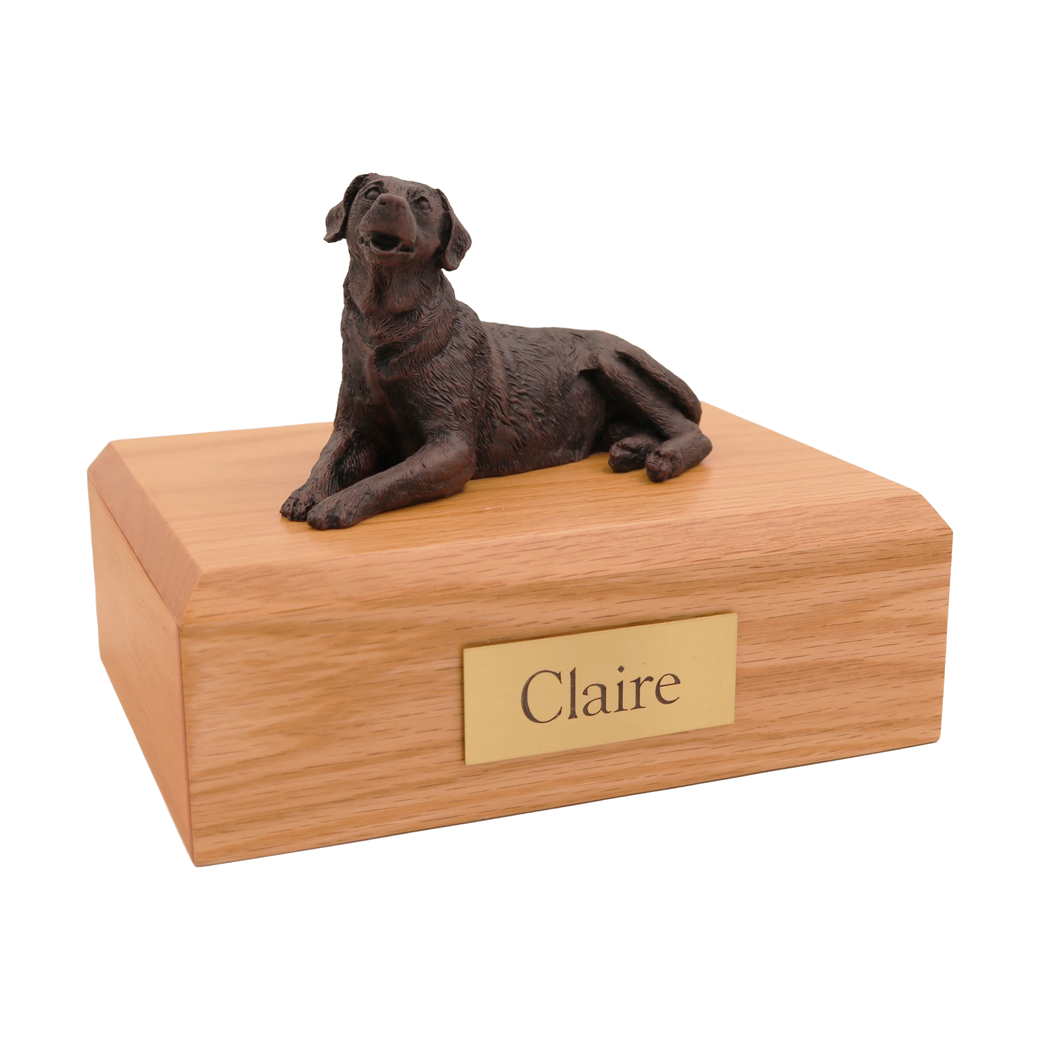 Bronze Labrador Figurine Pet Urn | Handcrafted Resin Memorial | Funeral ...