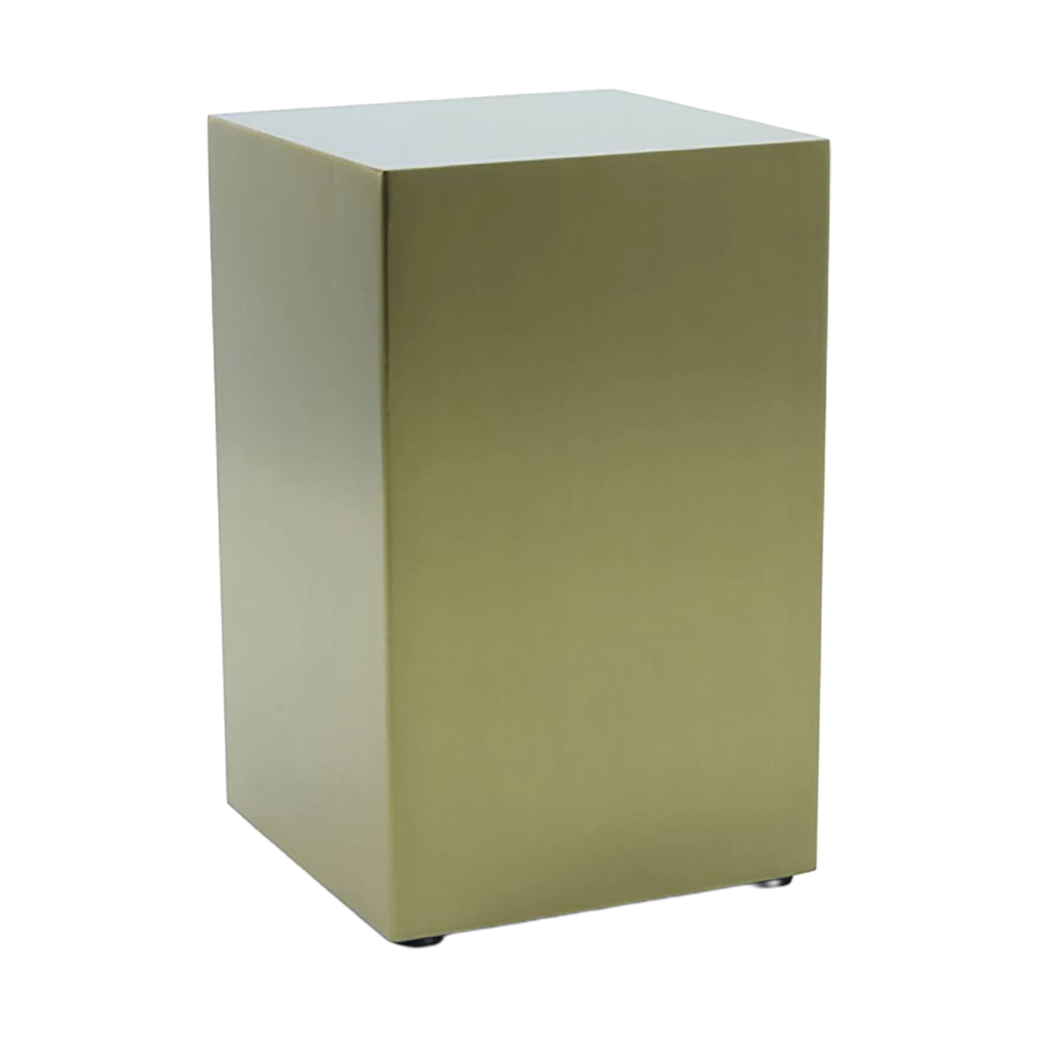 Brushed Bronze Steel Box Adult Urn | 200 Cu In | Funeral.com, Inc.
