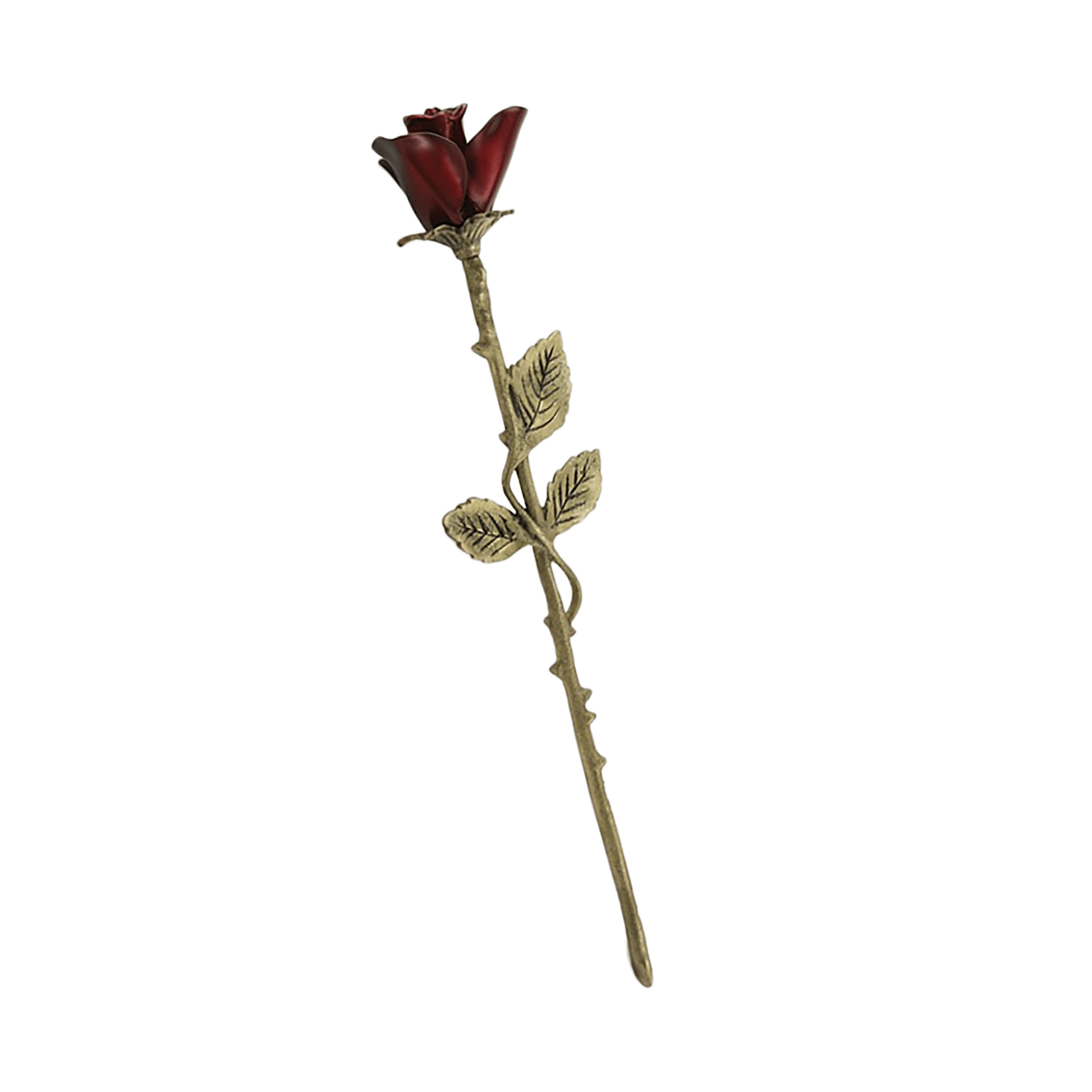 Crimson Rose Keepsake Urn with Black Engraving Plate | Funeral.com, Inc.