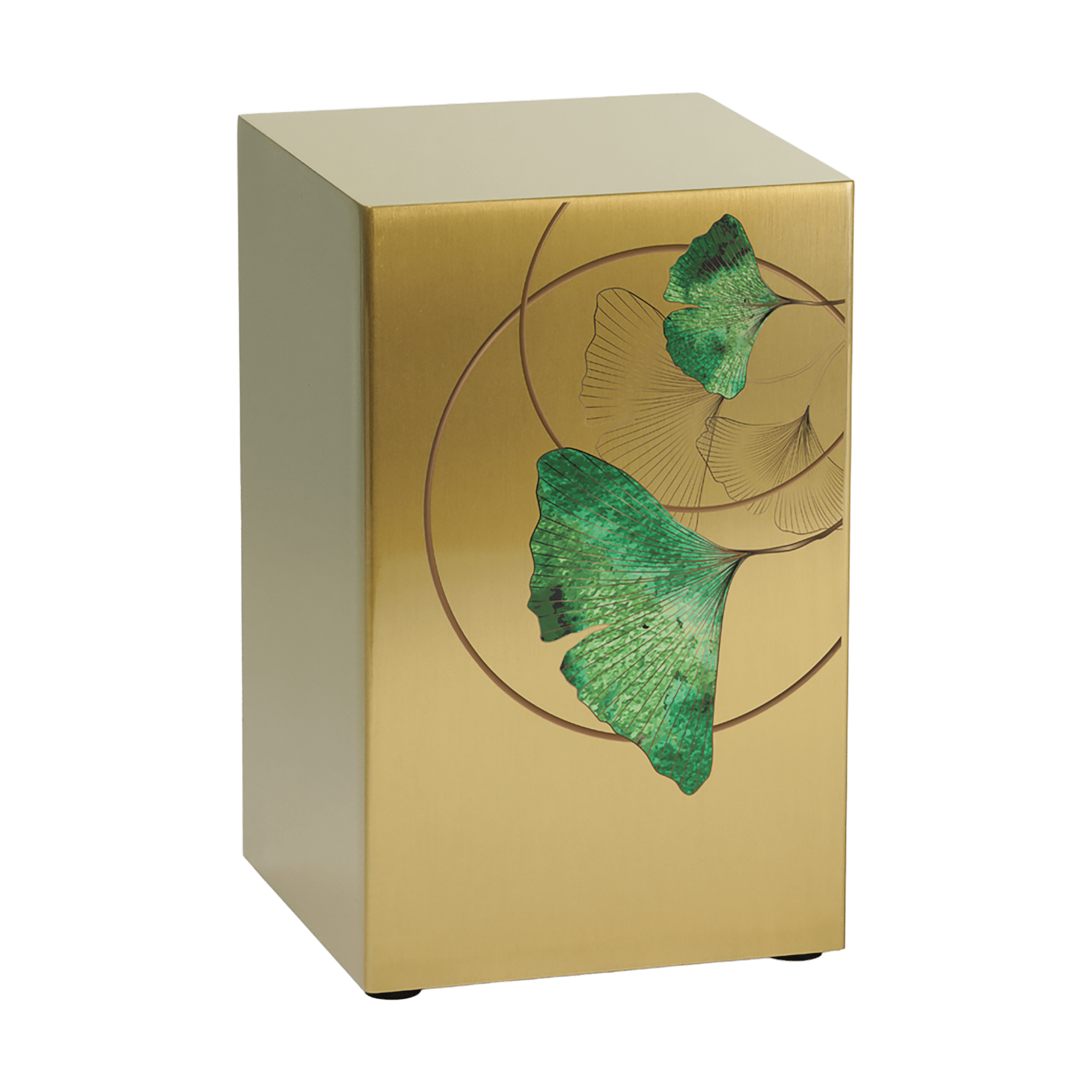 Ginkgo Leaf Bronze Companion Urn Right Side - | Funeral.com, Inc.