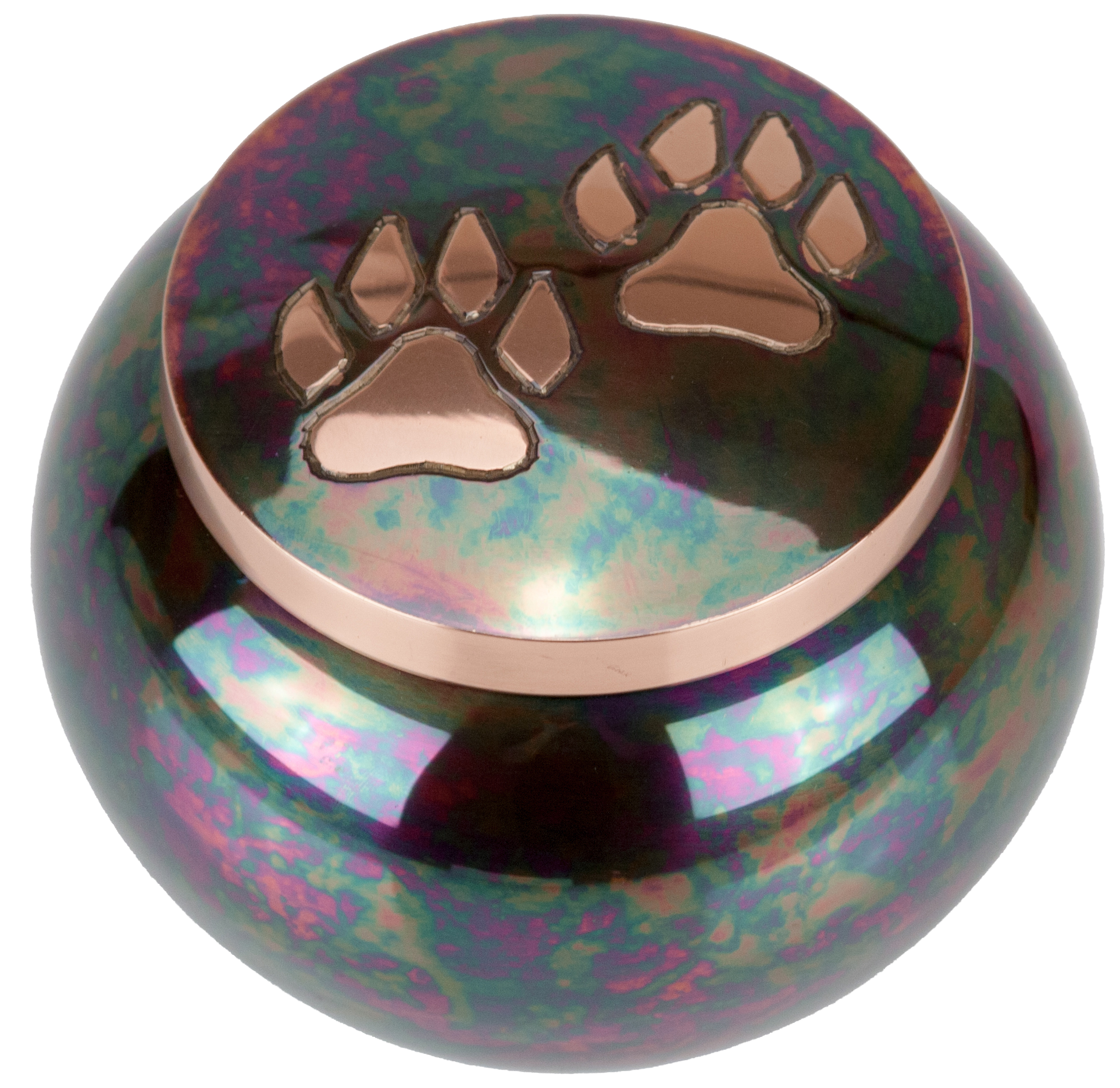 Raku Paw Print Cremation Urn | Engraved Jar Design | Funeral.com, Inc.