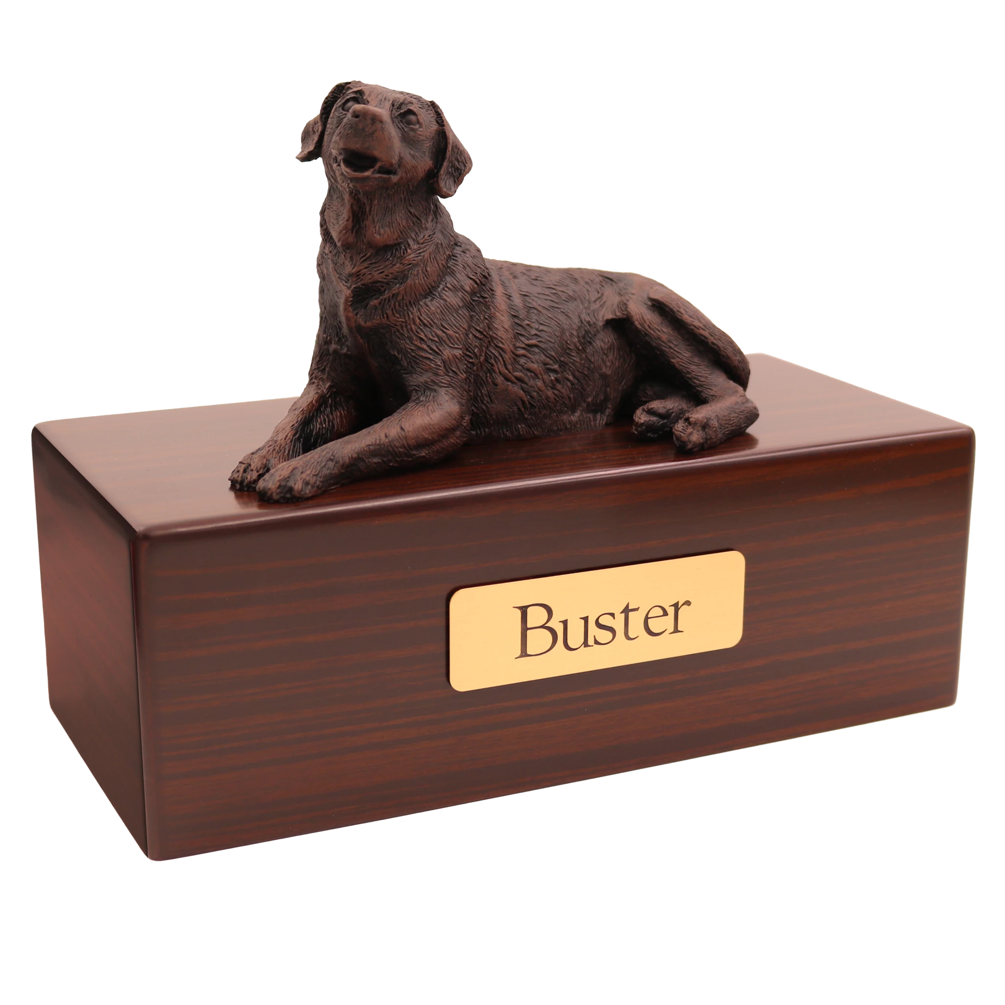 Simply Series Labrador Pet Cremation Urn | Oak & Walnut | Funeral.com, Inc.