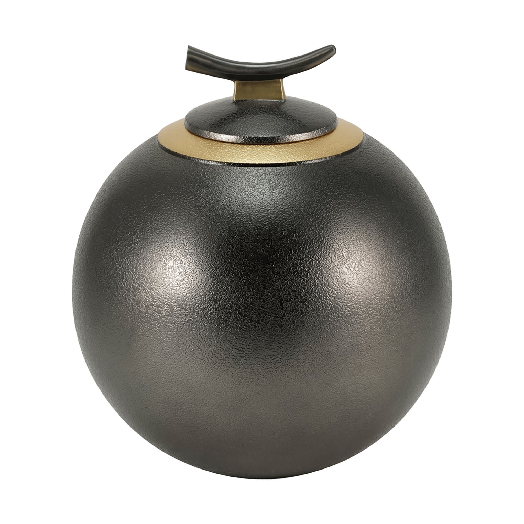 Golden Accent Slate Brass Sphere Cremation Urn | Adult | Funeral.com, Inc.