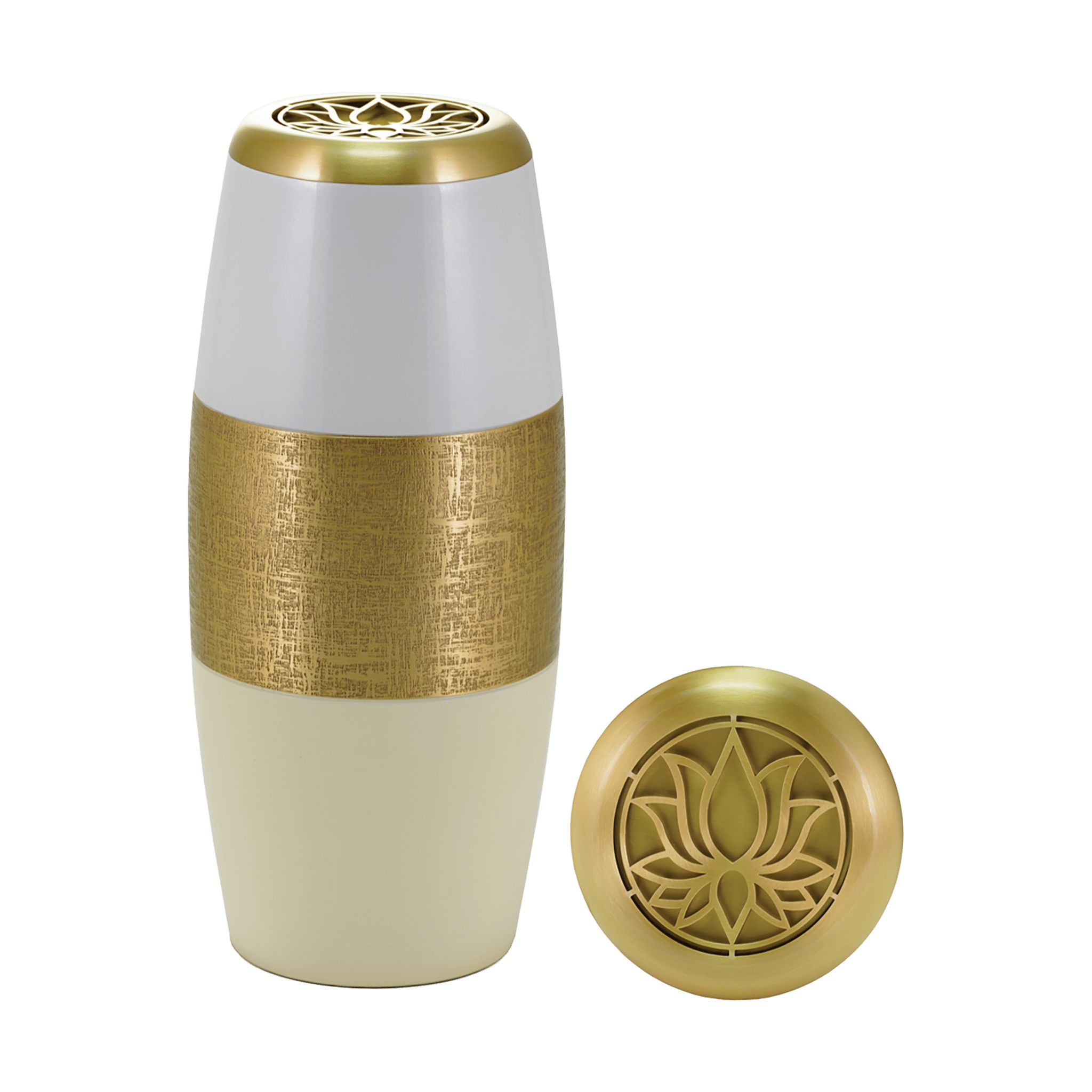 Two-Tone Lotus Lid Bronze Scattering Adult Cremation Urn | Funeral.com ...